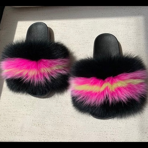 Shoes | Luxury Fox Fur Slipper | Poshmark
